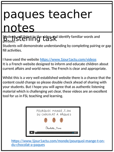 French Easter Paques Bundle | Teaching Resources