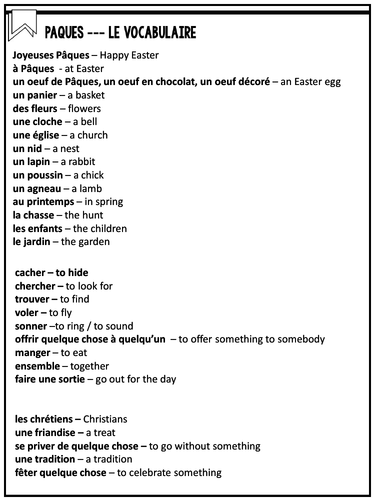 French Easter Paques Bundle | Teaching Resources