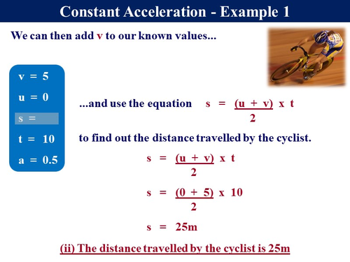 Phy_5.4 Forces and Motion - Constant Acceleration | Teaching Resources