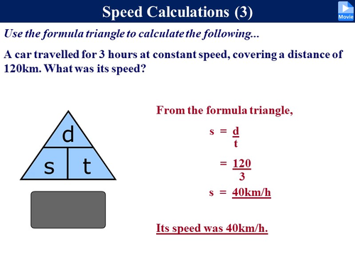 Phy_5.1 Forces and Motion - Distance, Speed and Time | Teaching Resources