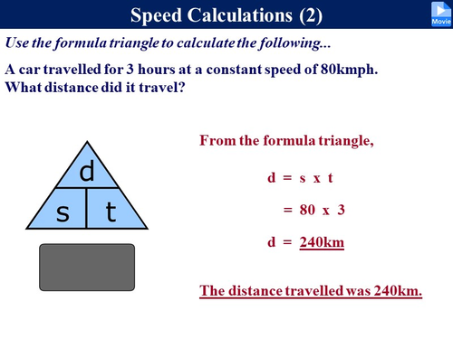Phy_5.1 Forces and Motion - Distance, Speed and Time | Teaching Resources