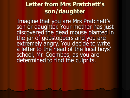 Boy by Roald Dahl by catmbeer - Teaching Resources - TES