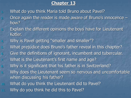 The Boy in the Striped Pyjamas by John Boyne | Teaching Resources