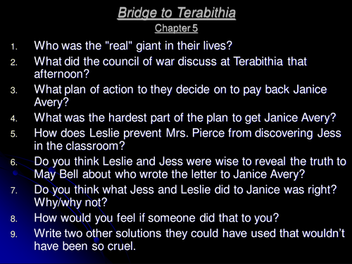 Bridge to Terabithia by Katherine Paterson | Teaching Resources