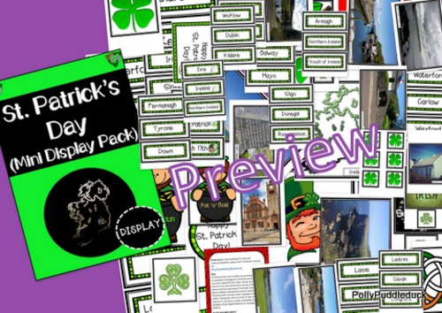 St. Patrick's Day Mini Display Pack | Teaching Resources