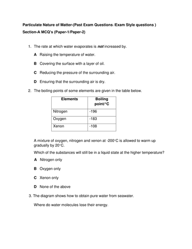 The particulate nature of matter _IGCSE_Chemistry_Complete lesson and ...