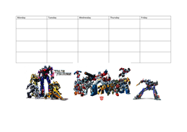 Transformers Behaviour Chart | Teaching Resources