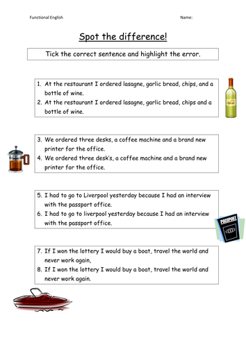 Spot the Difference! | Teaching Resources