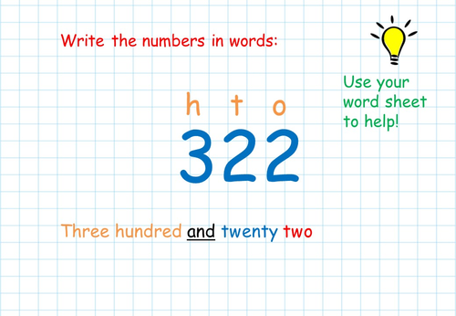 Writing numbers in words and numerals (A week of lesson, presentations ...