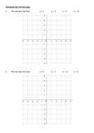 Vertical and Horizontal lines | Teaching Resources