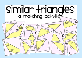 Similar and Congruent Triangles Snap! by MathspadUK - Teaching ...