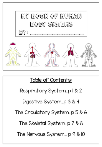 Human Body Systems Mini Book | Teaching Resources