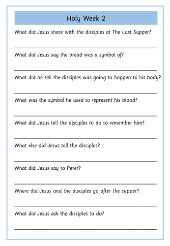 Easter and Holy Week | Teaching Resources