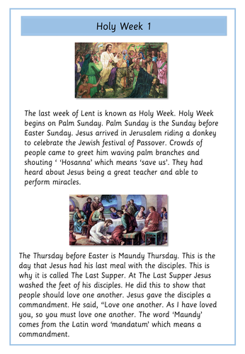 Easter and Holy Week | Teaching Resources