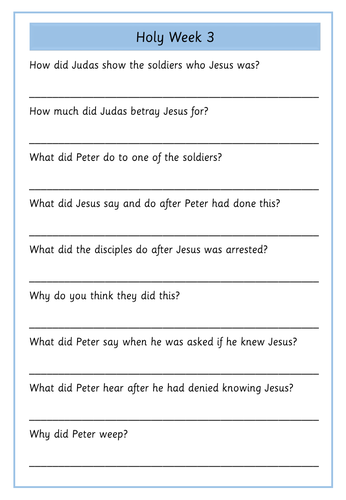 Easter and Holy Week | Teaching Resources