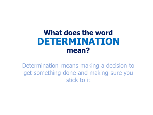 Determination - Gregathlon assembly | Teaching Resources