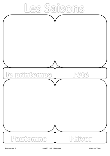 KS2 French SoW Telling The Time, Months, Seasons | Teaching Resources