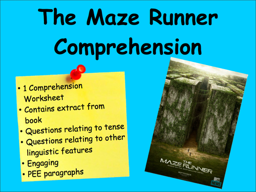 The Maze Runner Comprehension | Teaching Resources