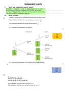 Probability trees exam questions (worksheets and answers) | Teaching ...