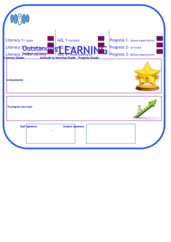 Assessment and monitoring to stick in students books | Teaching Resources