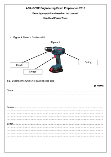 AQA GCSE Engineering Exam Revision 2016 by Goldofinger - UK Teaching ...