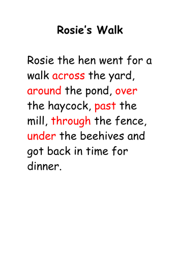 Rosie's Walk Resource Pack by bestprimaryteachingresources - Teaching ...