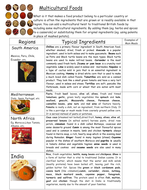 Multicultural Foods | Teaching Resources