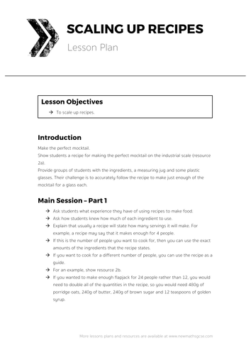 Proportion - Complete Unit of Work | Teaching Resources