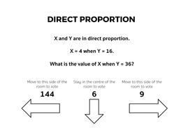 Direct Proportion - Complete Lesson | Teaching Resources