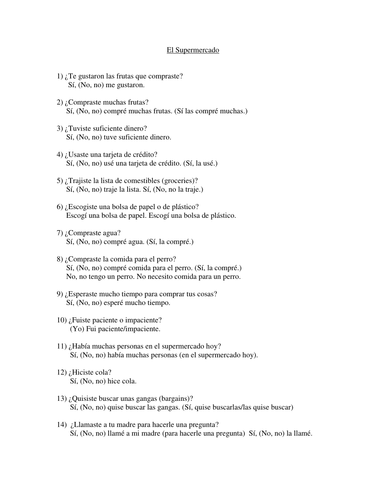 Preterite- Eight Stations Activity in Spanish | Teaching Resources