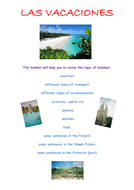KS3 Spanish Revision Booklet – holidays | Teaching Resources