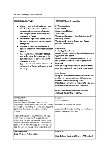 The REAL Easter Egg Hunt | Teaching Resources