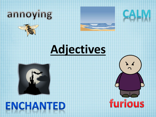 A simple guide to using adjectives with images, activities and ...