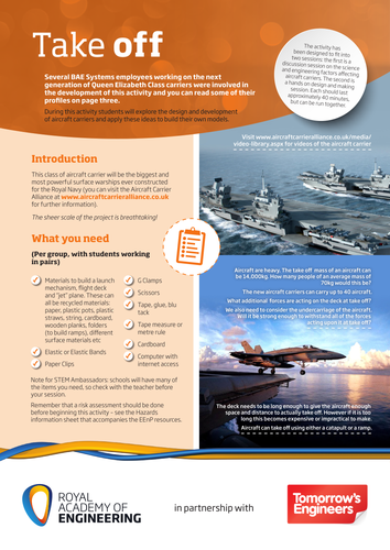 Take Off | Teaching Resources