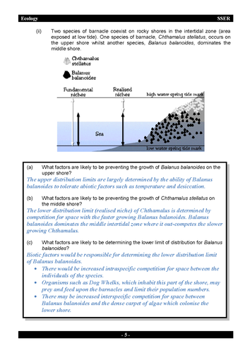 BioA_3.7.4 Ecology - Workbook & Answers | Teaching Resources