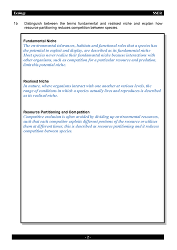 BioA_3.7.4 Ecology - Workbook & Answers | Teaching Resources