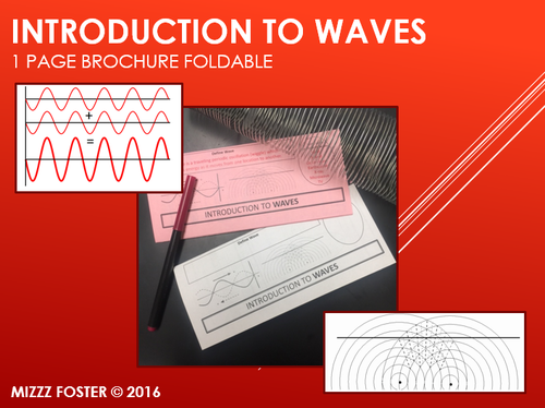 Wave Introduction Brochure Foldable | Teaching Resources