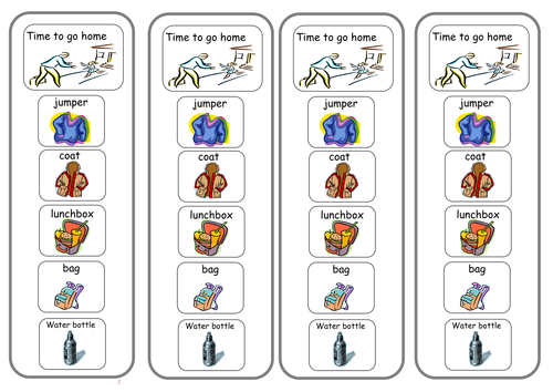 SEN Visual support for getting ready to go home | Teaching Resources