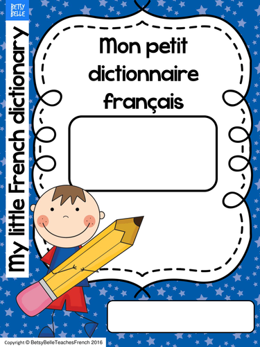 Mon dictionnaire français My French dictionary | Teaching Resources