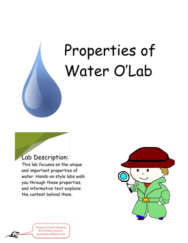 Properties of Water O'Lab | Teaching Resources