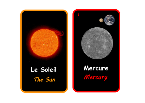 Bilingual French and English:The Solar System | Teaching Resources