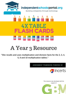 2 - 12 x Times Table Multiplication Flash Cards | Teaching Resources