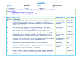 Introduction to Python | Teaching Resources