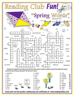 Spring Vocabulary (Synonyms) Crossword Puzzle | Teaching Resources