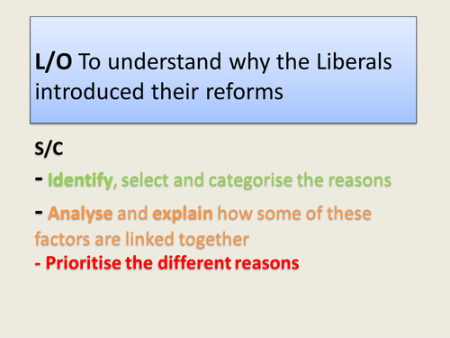 Liberal reforms | Teaching Resources