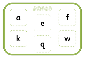 Alphabet bingo - initial sounds game | Teaching Resources