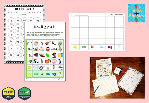Phonics Phase 5 Roll It Spell It | Teaching Resources