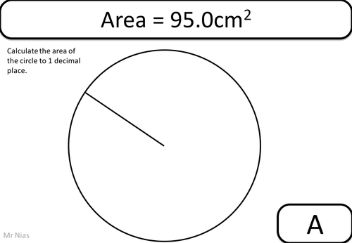 Area of a Circle Treasure Hunt (measure and calculate) | Teaching Resources