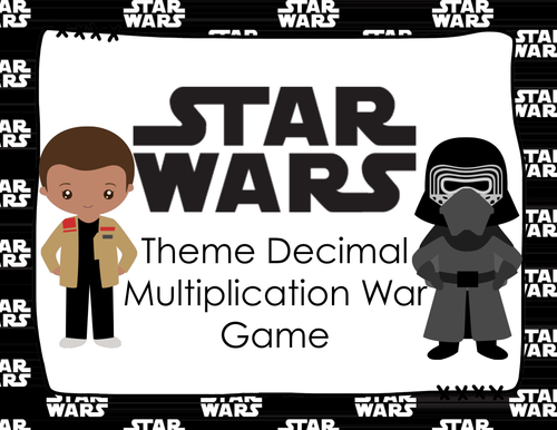STAR Wars Theme Multiplying Decimals War Game | Teaching Resources