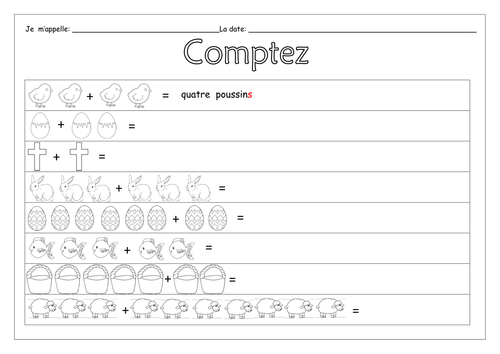 FRENCH - Easter - Joyeuses Pâques Activity Booklet - Worksheets ...